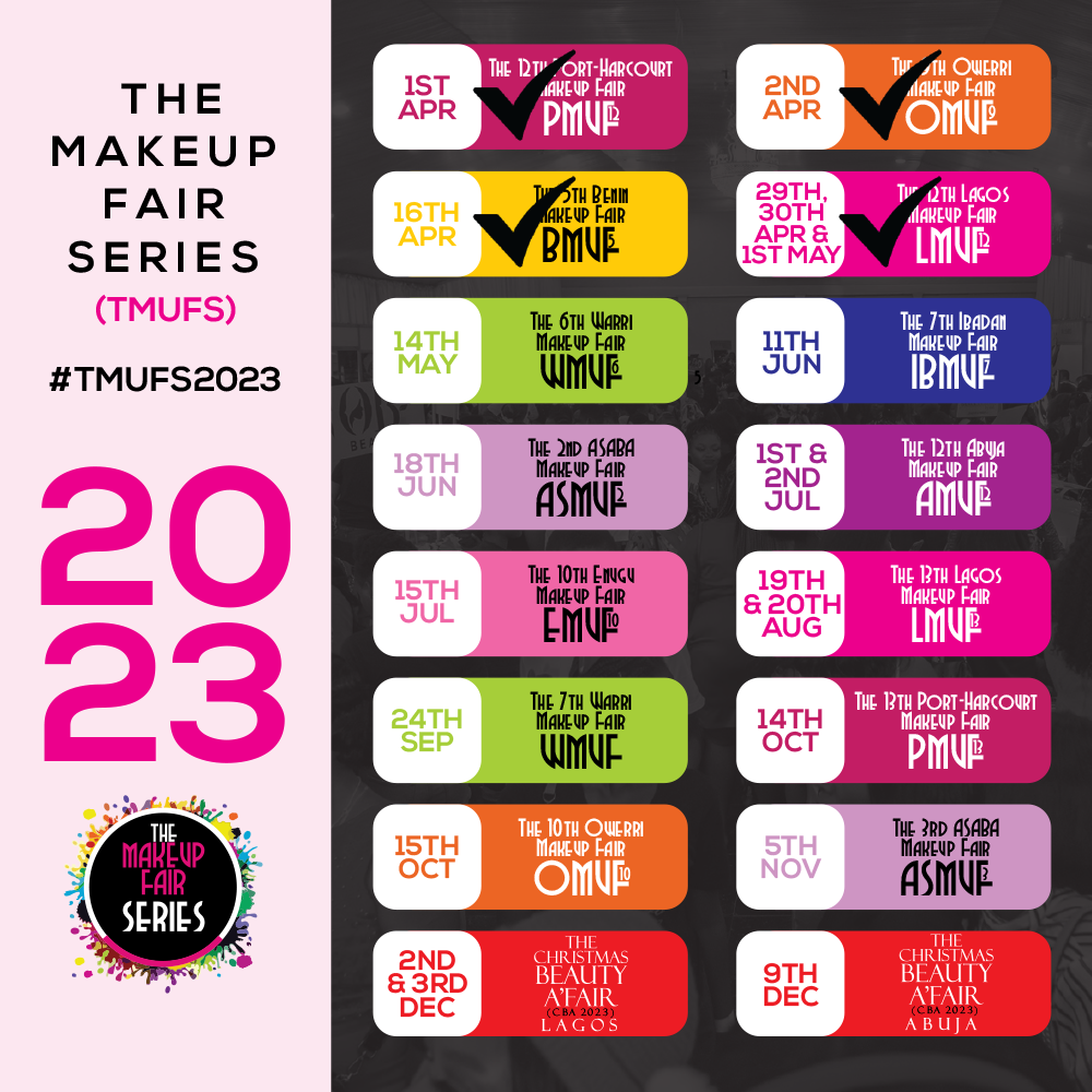 THANK YOU LAGOS! – The Makeup Fair Series (TMUFS)